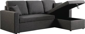 Habitat et Jardin Habitat et Jardin Ecksofa reversibel mit Schlaffunktion und Stauraum Alain - 3-Sitzer - Grau