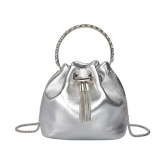 Alma En Pena Alma EN Pena, Femme, Sacs, Gris, Taille: ONE Size Sac à main avec poignée en strass