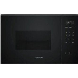 SIEMENS Mikrowelle. 38 cm. 900 w (1,20 kw grillleistung). Feuchtigkeitsregulierung. Wei&szlig;es display. Schwarz. - Siemens - BE555LMB1