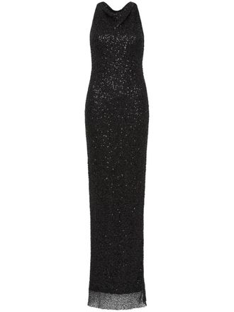 Rebecca Vallance Nixie Abendkleid mit Pailletten - Schwarz
