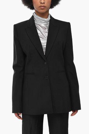 Off-white PERMANENT Blazer aus Wollmix mit Spitzenrevers Off-White