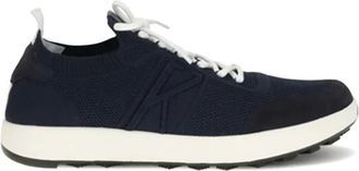 Kiton Homme, Chaussures, Noir, Taille: 42 1/2 EU Baskets en cuir de veau
