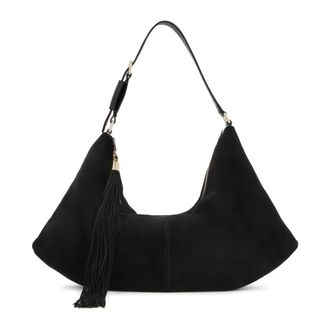 Kazar Wildleder-Tasche mit Quasten - - Bags - Damen - Schwarzk - ONE SIZE