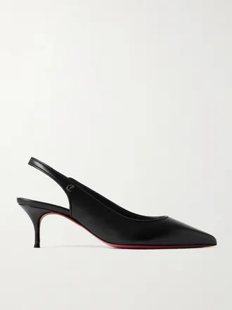 Christian Louboutin Escarpins À Brides Arrière En Cuir Sporty Kate 45 - Noir