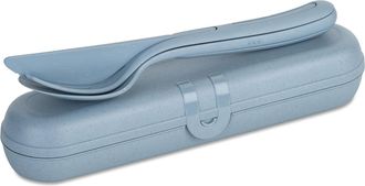 Koziol KLIKK READY Besteck-Set mit Etui, Besteckbox to go, Reisebesteck, Outdoor Besteck-Beh&auml;lter f&uuml;r Camping, wiederverwendbare Besteck-Verpackung, Besteckt