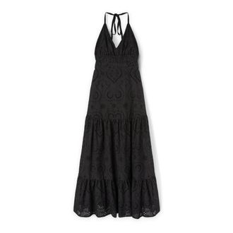 Motivi Maxikleid aus Lochstickerei - - Dresses - Damen - Schwarzk - S