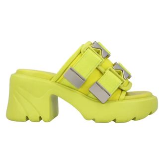 Bottega Veneta Femme, Chaussures, Jaune, Taille: 38 EU Cuir mules-sabots