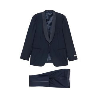 Canali Homme, Costumes, Bleu, Taille: 5XL Single Breasted Suits