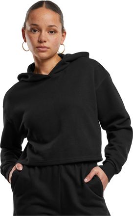 Urban Classics Damen Kapuzenpullover Ladies Oversized Cropped Light Terry Hoodie, lässiger Hoodie für Frauen, kurz geschnitten
