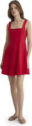 Mavi Damen Knit MINI Dress Kleid, Racing red, S