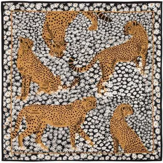 Inou&iuml; Editions Foulard imprim&eacute; l&eacute;opards
