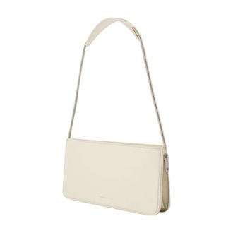 Alexander Wang Womens Siren Shoulder Bag Leather Ivory Cowhide Shoulder-hobo-bags