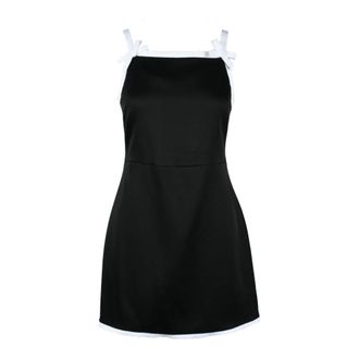 Msgm Damenkleid- Viskose Sheath Stil - - Dresses - Damen - Schwarzk - M
