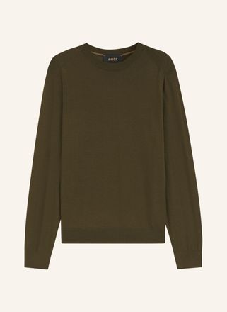 HUGO BOSS Pullover L-Overo Regular Fit gruen