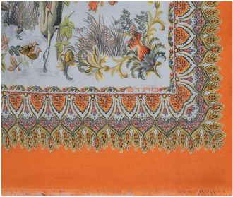 Etro Femme, Accessoires, Multicolore, Taille: ONE Size Fringed Paisley Scarf