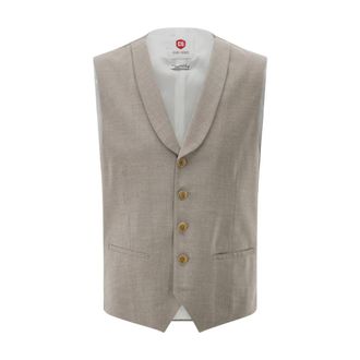 Club of Gents Paddy-N Weste in Schwarz - - Suits - Herren - Beige - S
