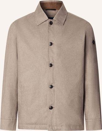 Hackett Fieldjacket Herringbone Shacket braun
