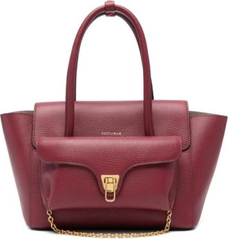 Coccinelle Femme, Sacs, Brun, Taille: ONE Size Sac Shopper Rouge Aw25