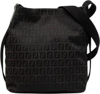 Fendi Sac bandouli&egrave;re en toile Pre-owned - Femme - Pre-owned - Noir - Taille: ONE Size