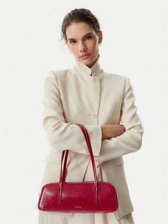 Calvin Klein Handtasche Foil Logo Glossy Bauletto LV04F3638G Rot