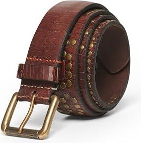 Superdry Ceinture pour homme avec logo, marron, L