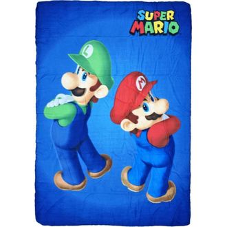 Cartoon Decke Super Mario und Luigi f&uuml;r Kinder Decke aus 100% Polyester 100 x 140 cm