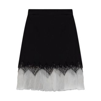 Alexander McQueen Rock mit Spitze - - Skirts - Damen - Schwarzk - S