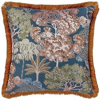 furn. Wylder Nature Woodlands Jacquard Fransen mit Polyester gef&uuml;lltes Kissen gef&uuml;llt