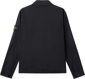 Stone Island Cotton Overshirt - Black