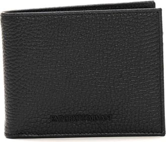 Emporio Armani Homme, Accessoires, Noir, Taille: ONE Size Portefeuille Classique en Cuir