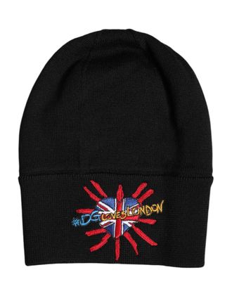 Dolce & Gabbana Mens Virgin Wool Beanie Black