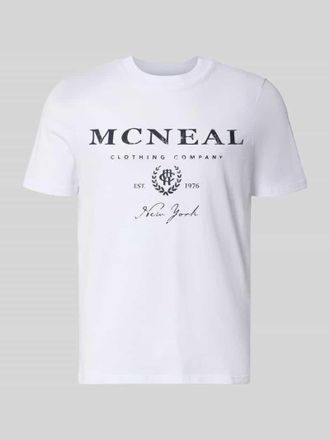 Mc Neal T-Shirt mit Label-Print und Rundhalsausschnitt
