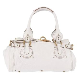 Chlo&eacute; Sac &agrave; main en cuir doccasion - Femme - Pre-owned - Blanc - Taille: ONE Size