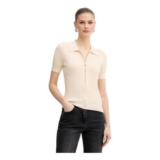 Patrizia Pepe Polo en maille l&eacute;g&egrave;re - Femme - Pulls - Beige - Taille: 36 FR