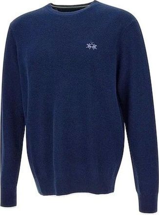La Martina Pull en laine basique - Homme - Pulls - Bleu - Taille: 2XL