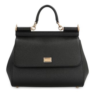 Dolce & Gabbana Femme, Sacs, Noir, Taille: ONE Size Grand sac &agrave; main Sicily