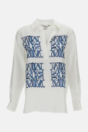 Max Mara Seidenbluse Mit Print