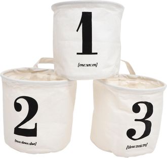 Soimiss 3stücke Teiliges Baumwoll-hängeorganizer- Faltbare Aufbewahrungstaschen Für Wohnzimmer Schlafzimmer Küchen-Door Schranknutzung Vielseitige Ordnungshel