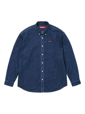 SUPREME chemise Small Box en jean - Bleu