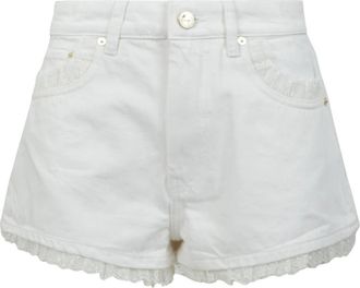 Ganni Denim Shorts - - Shorts - Damen - Wei&szlig; - W27 L33