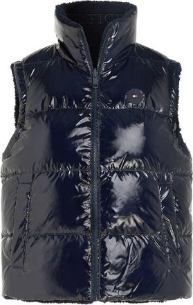 Tommy Hilfiger Damen Daunenweste mit Teddy-Fleece