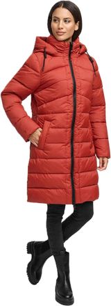 Marikoo Damen Wintermantel (S-3XL) - gesteppt, abnehmbare Kapuze - N075 - DTerrac Größe XL - Gr.XL