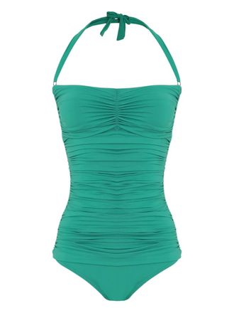 Lygia & Nanny Geraffter Wangari Badeanzug - Blau