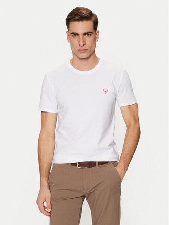 Guess T-Shirt M2YI24 J1314 Wei&szlig; Slim Fit