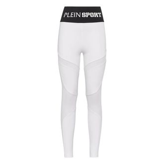 Plein Sport Femme, Pantalons, Blanc, Taille: 40 FR Multicut Leggings