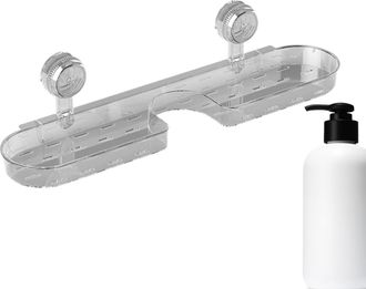 Generico Wandregal f&uuml;r Badezimmer, Organizer zur Aufbewahrung an der Wand des Badezimmers &uuml;ber Wasserhahn, Regal f&uuml;r Waschbecken mit Hygieneprodukten, Make-up,