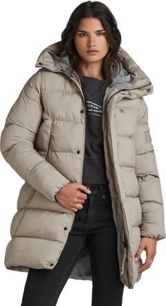 G-Star RAW Damen Whistler Parka Puffer wmn, Grau (elephant skin D23535-D199-G106), XL