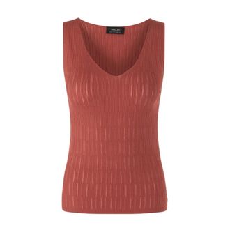 Marc Cain &Auml;rmelloses Top - - Tops - Damen - Rot - L