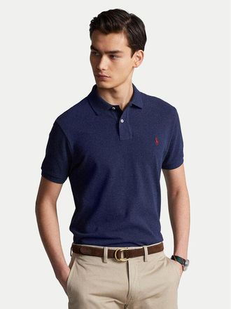 Polo Ralph Lauren Poloshirt 710680784292 Dunkelblau Custom Slim Fit