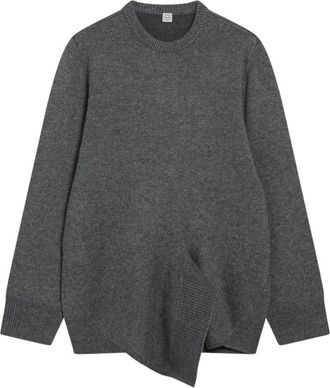 Toteme Asymmetrischer Strick - - Knitwear - Damen - Grau - M